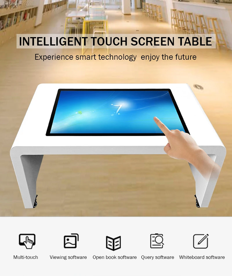 Popular Customizable 55 Inch Coffee Table Touch Screen Multiple ...