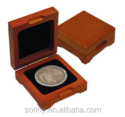 High Gloss Customized Luxury Foldable Wooden Gold Coin/medal Box - Buy ...