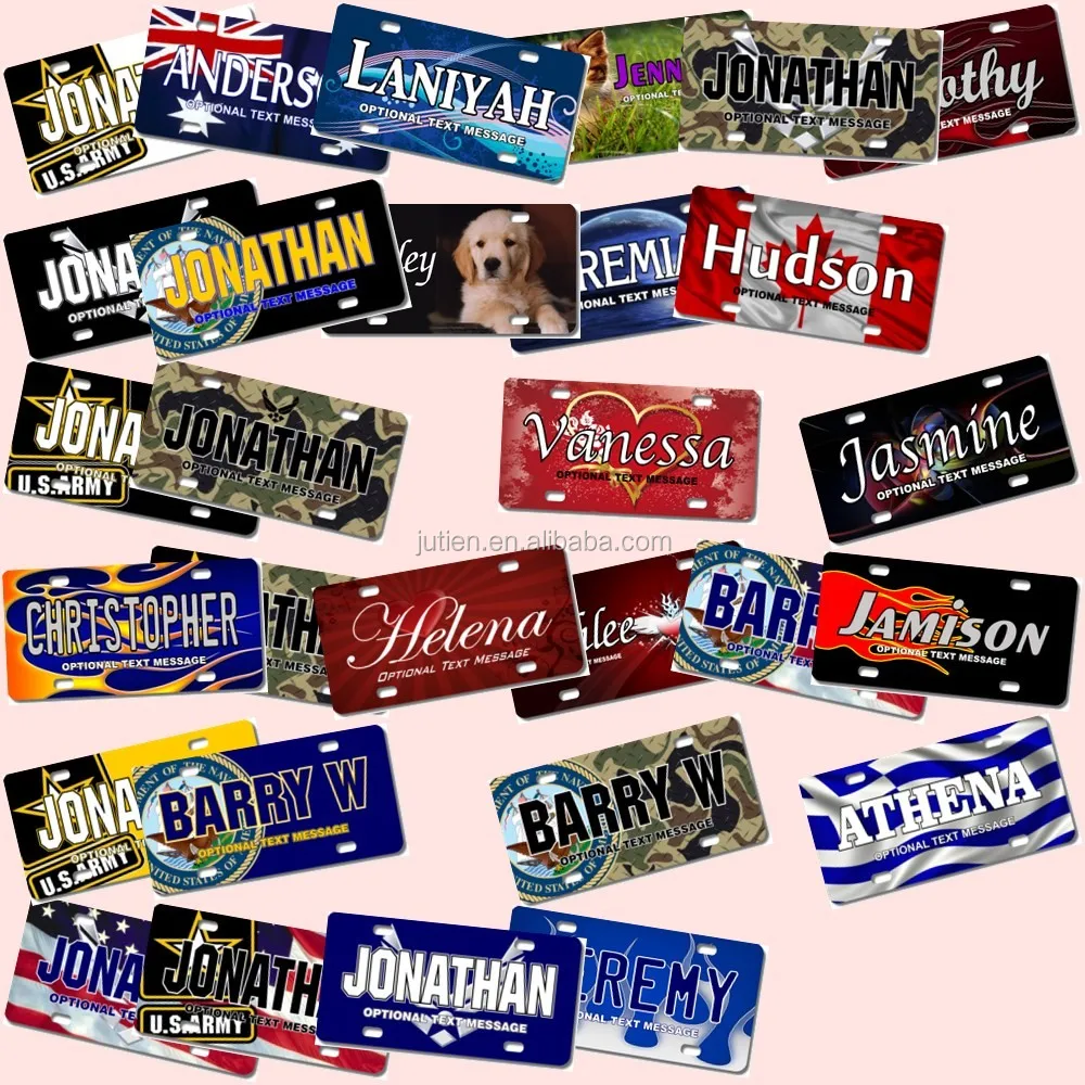 Wholesale Personalized Kids Bike Plate Custom Name License Plate For ...
