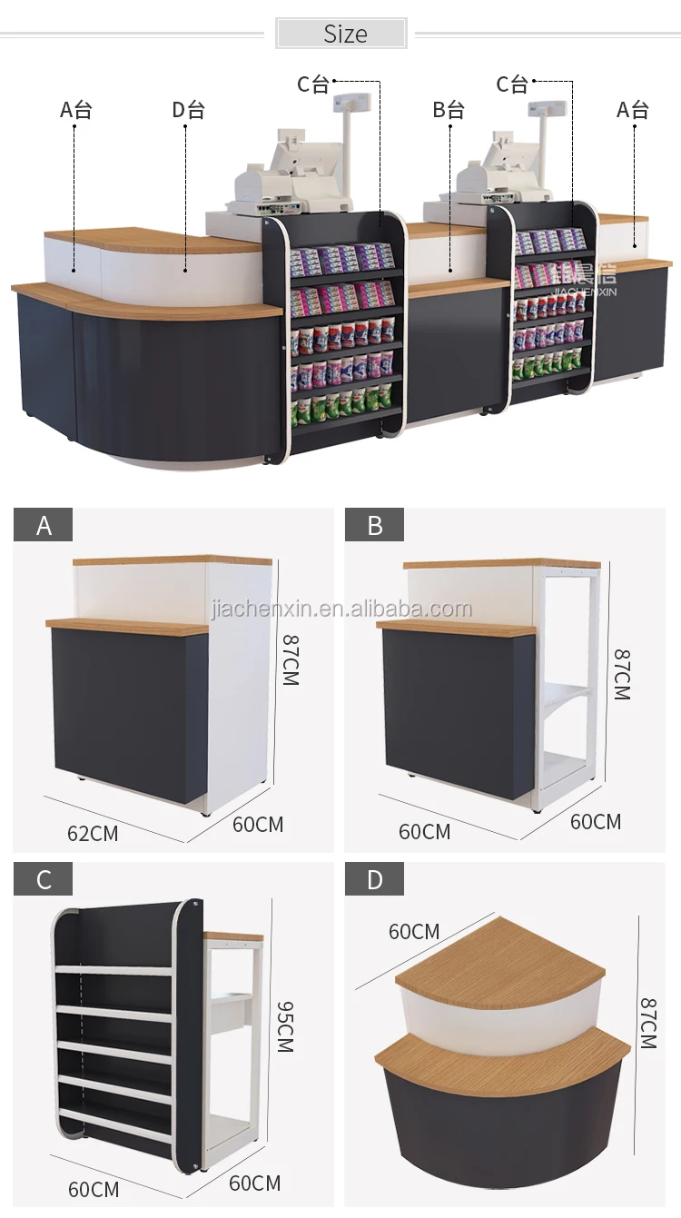 Stainless Steel Cashier Convenience - Supermarket Counters