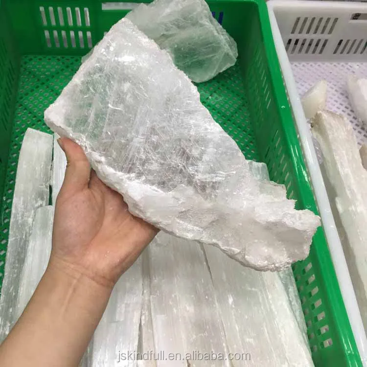 Natural Clear Transparent Gypsum Rough Stone Pillar Specimen For ...