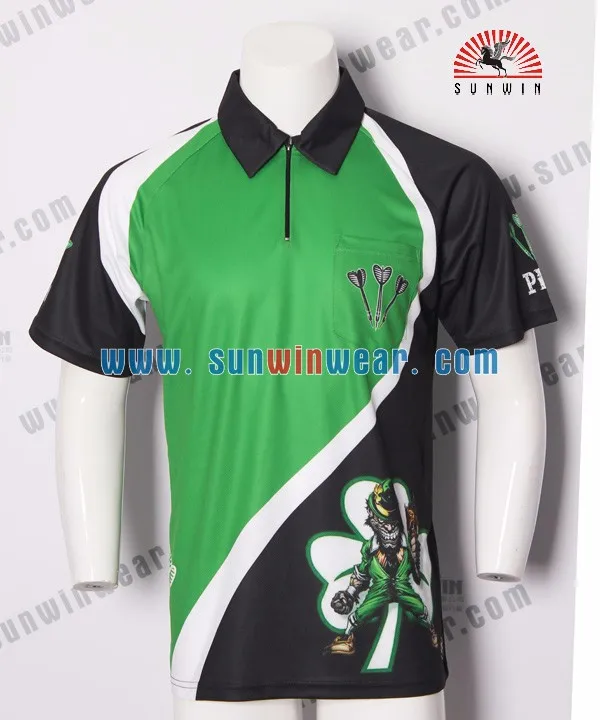Dri Fit Ment Custom Sublimated Light Weighht Darts Polo T Shirts For ...