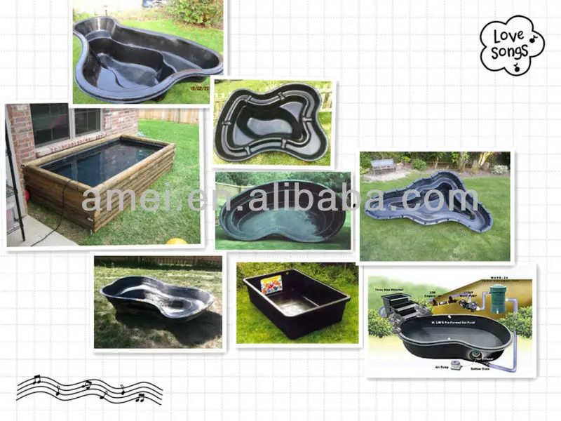 A Preformed Plastic Pond - Buy Welded Pond Liner Insert,Hdpe Flexible ...