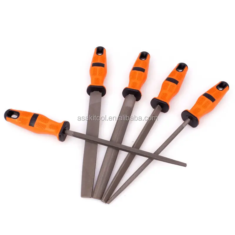 High Quality T12 Carbon Steel File Sets With Wooden Handle Flat ...
