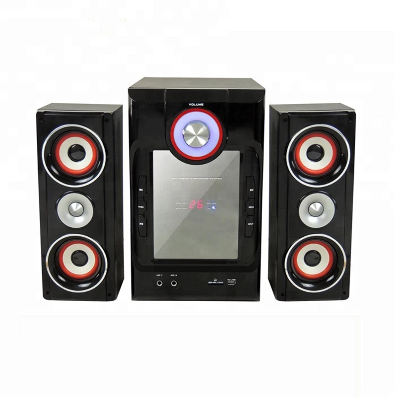 Home Theater Speaker 2.1 - Mini Sound Box with USB/SD/FM