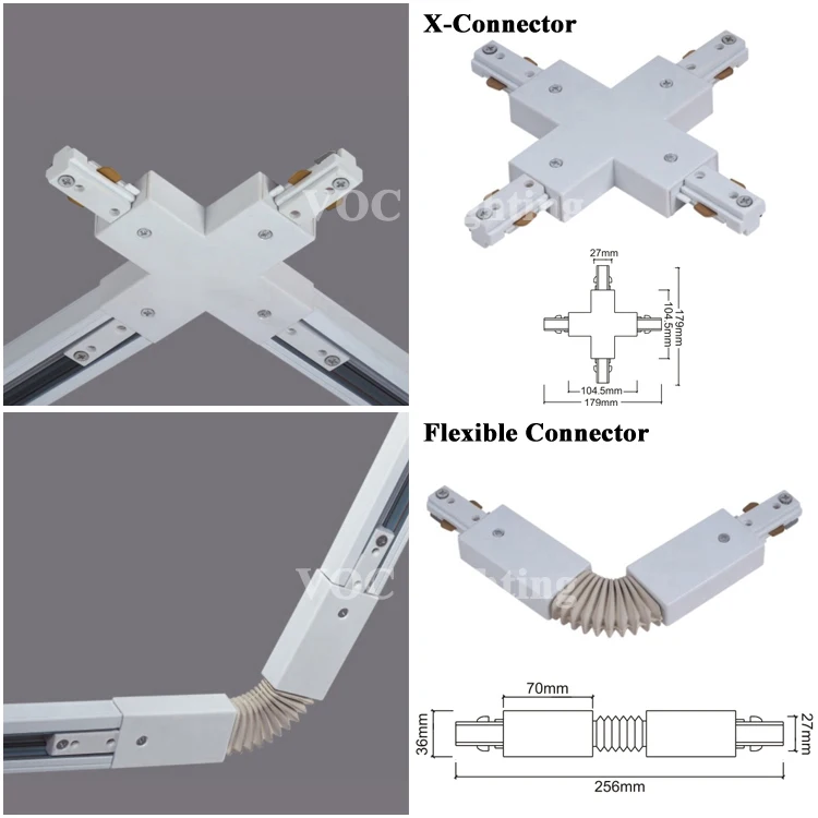 3 Phase Track Rail For Led Track Light 30w Cob Rail Ceiling Track Light ...