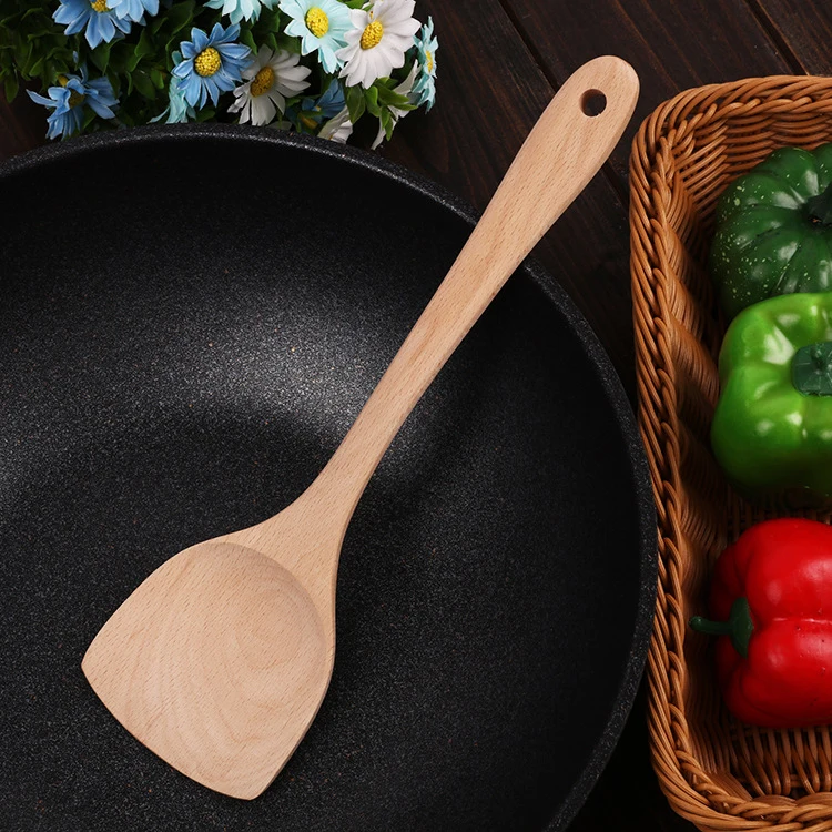 Bamboo Wood Kitchen Utensils - Sustainable Cooking Tools