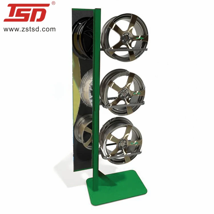 Metal Floor Tire Wheel Rim Display Rack Stand For 4s Shop - Buy Wheel ...