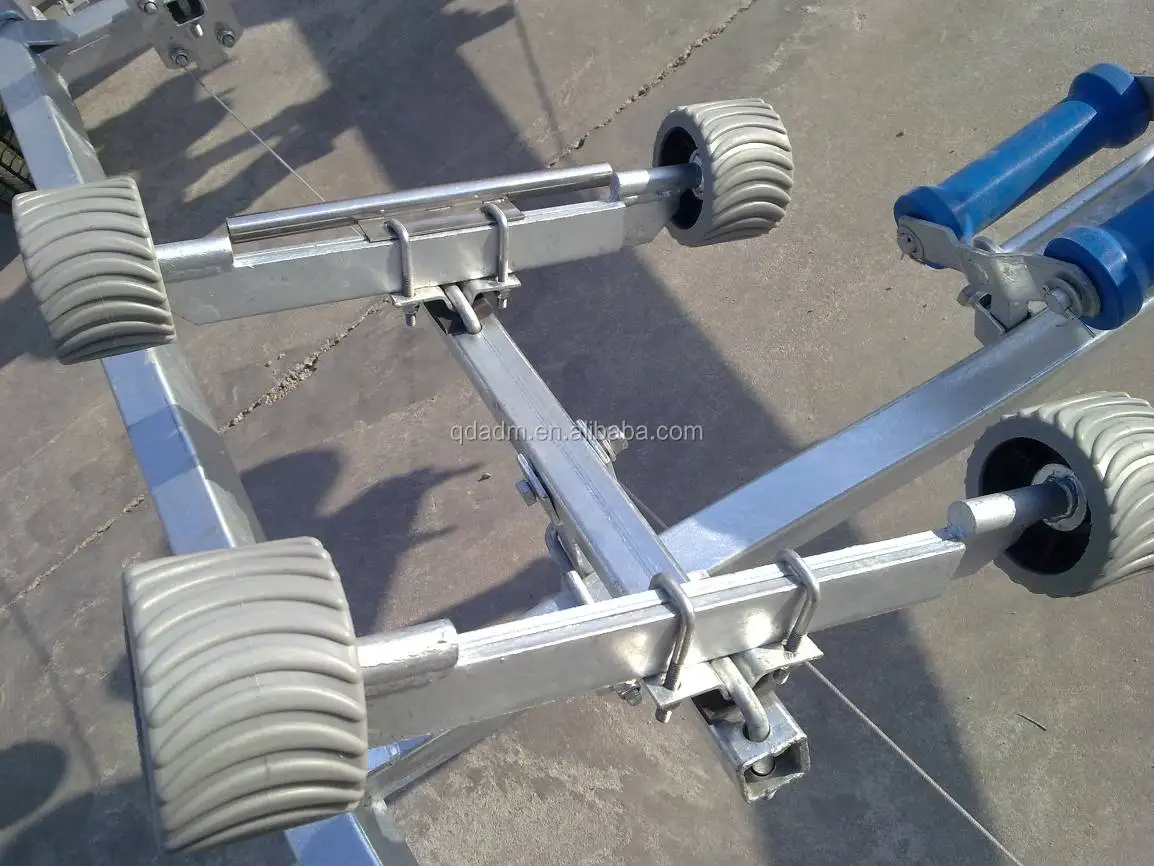Heavy Duty Dual Axle Single Axle Hot Dipped Galvanized Rubber Boat ...