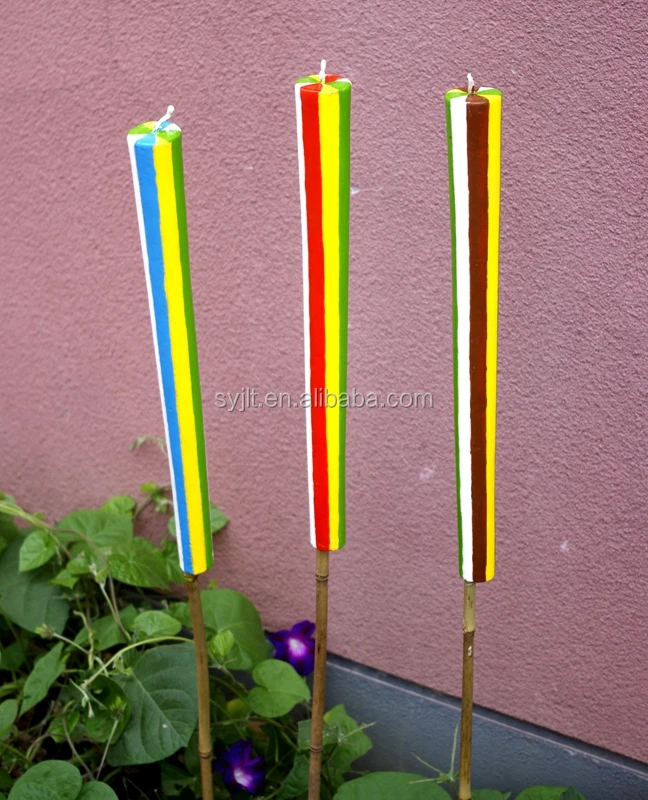 Outdoor Candle Torch Candle;garden Torch Flare,Multicolour Torch Candle ...