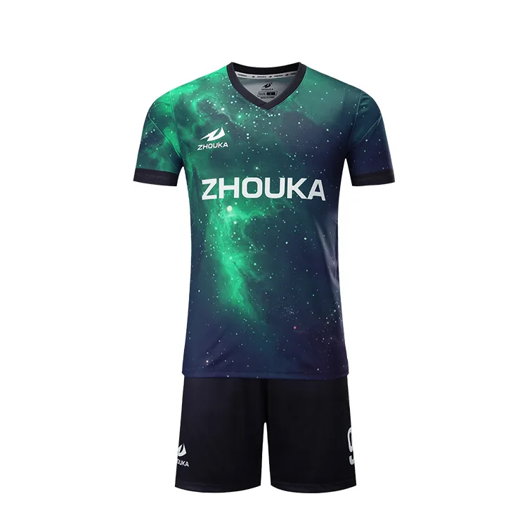 Factory Price Dri Fit Custom Sublimation Printing Dark Green Sportswear ...