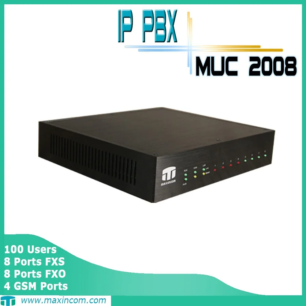 Business Office Using Ip Pbx With 4 Gsm Ports Intercom Pbx System Connect With Mobile Phone ...