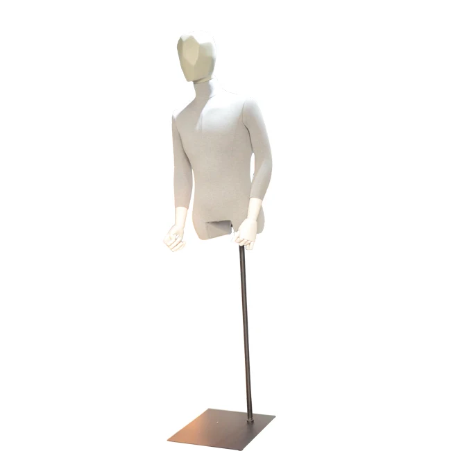 Headless Upper Body Fiberglass Male Torsos for Mannequins