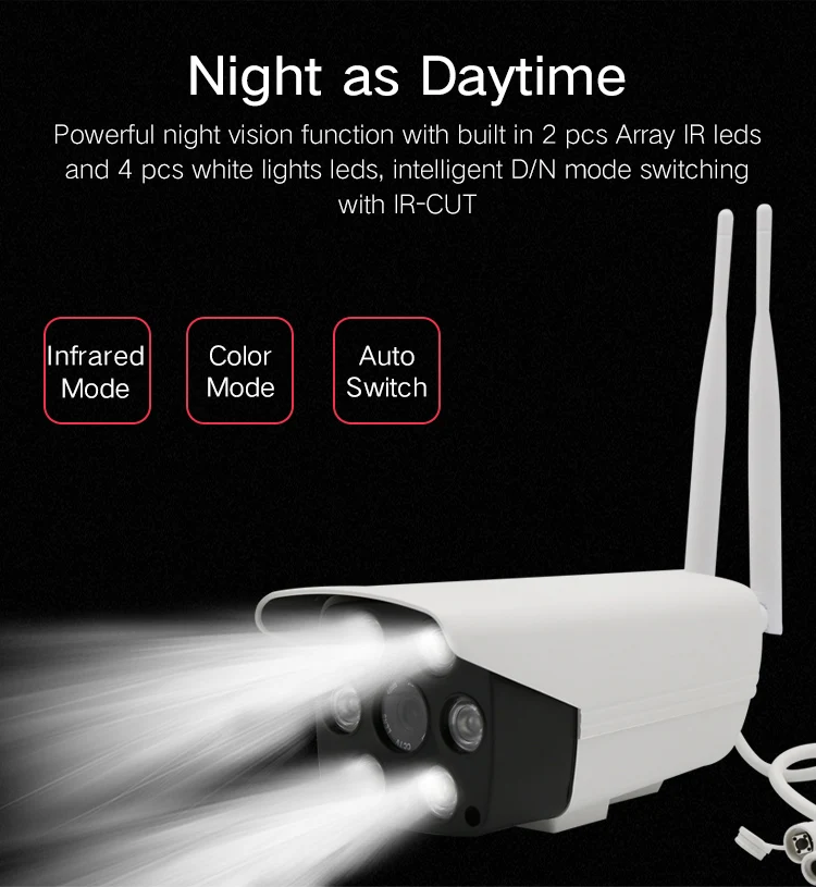 720p Starlight Full Color Night Vision Cctv Ip66 Bullet Camera - Buy ...