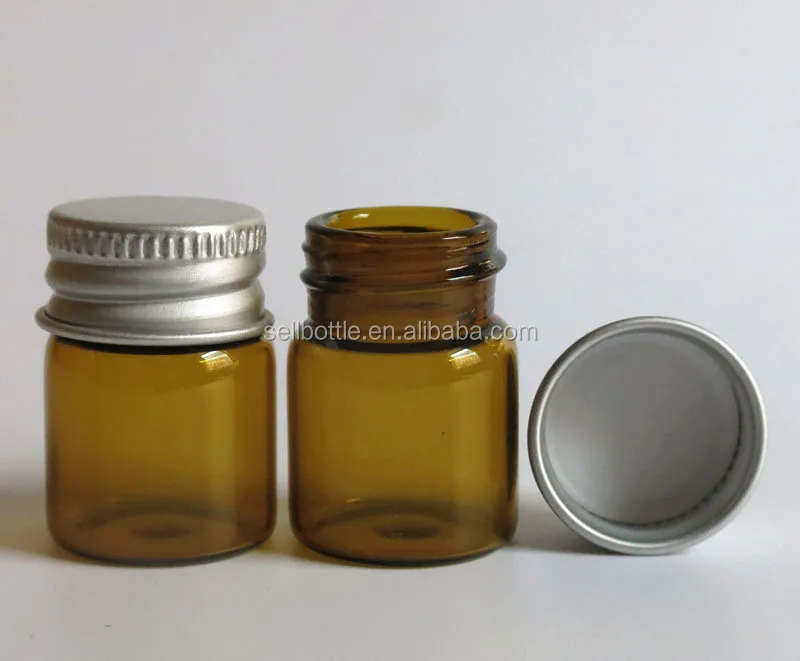 45ml Tall And Thin Test Glass Bottle,Tubular Glass Vials With Aluminum ...