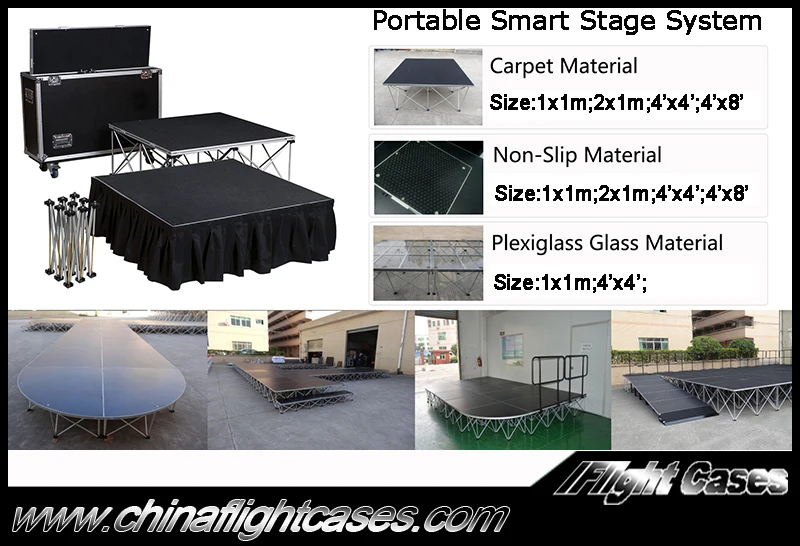 Wholesale 1x1/2x1m Modular Stage Platform With Tuffcoat - Buy Modular ...