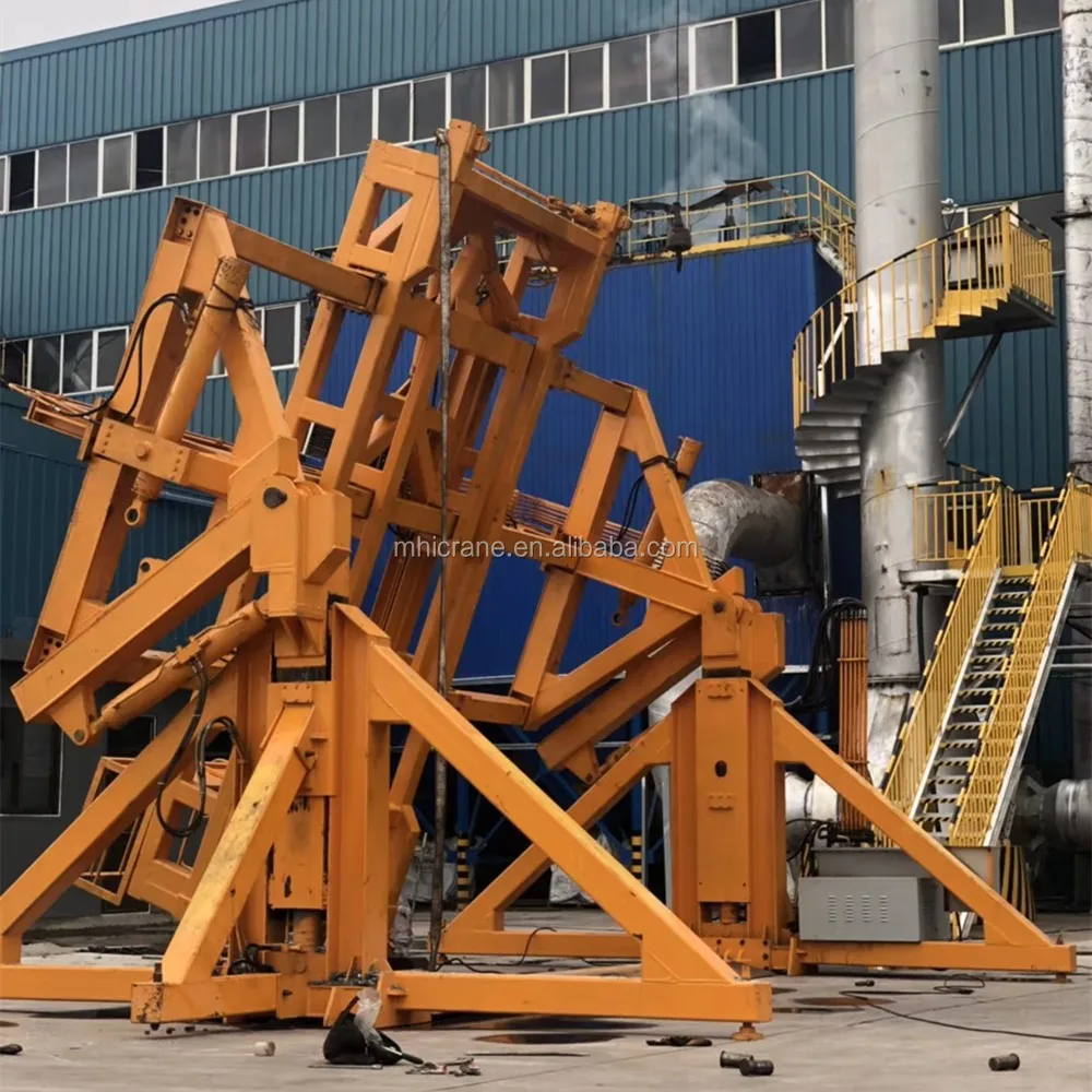 Two Lane Two Way Flip 20ft Container Tilting Machine for Sale