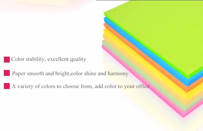 80g A4 Color Printing Paper - Confetti Mixed Office Paper