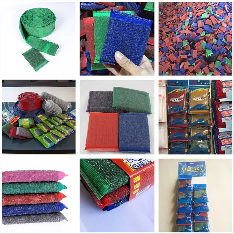 Factory Supply Stainless Steel Wire Scrub Sponge Cloth In Roll Dish ...
