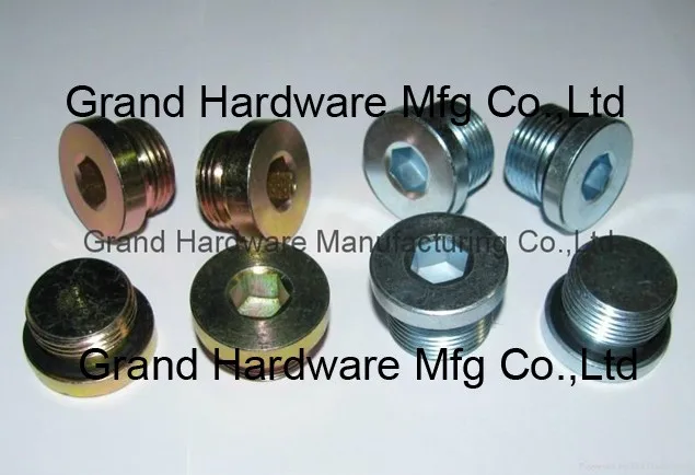 Male Bsp Thread 1 Inch Steel Oil Drain Plugs Zinc Plated Oem Service ...