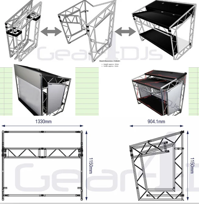 Led Foldable Mobile Dj Booth For Night Club - Buy Dj Booth,Mobile Dj ...