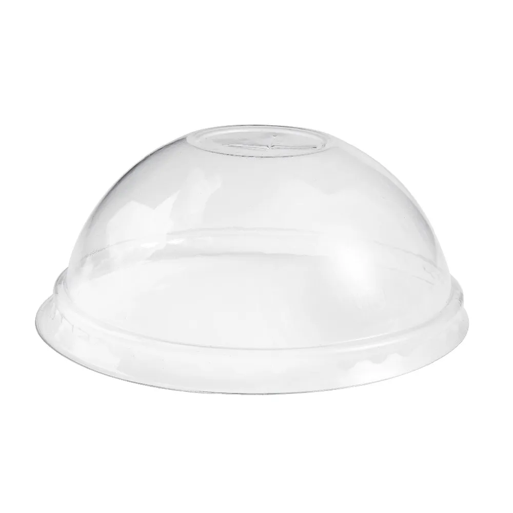 90mm Clear Dome Plastic Cup Lid - Perfect for Beverages