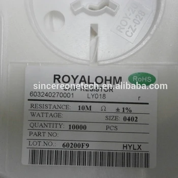 Smd Resistor 0402 1% 10m Ohms Original Yageo/uniohm Thick Film ...