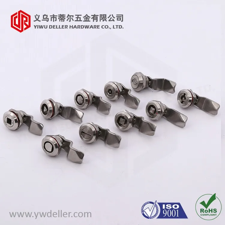 IP65 Level 316 Stainless Steel Cam Lock with Double Bit Insert