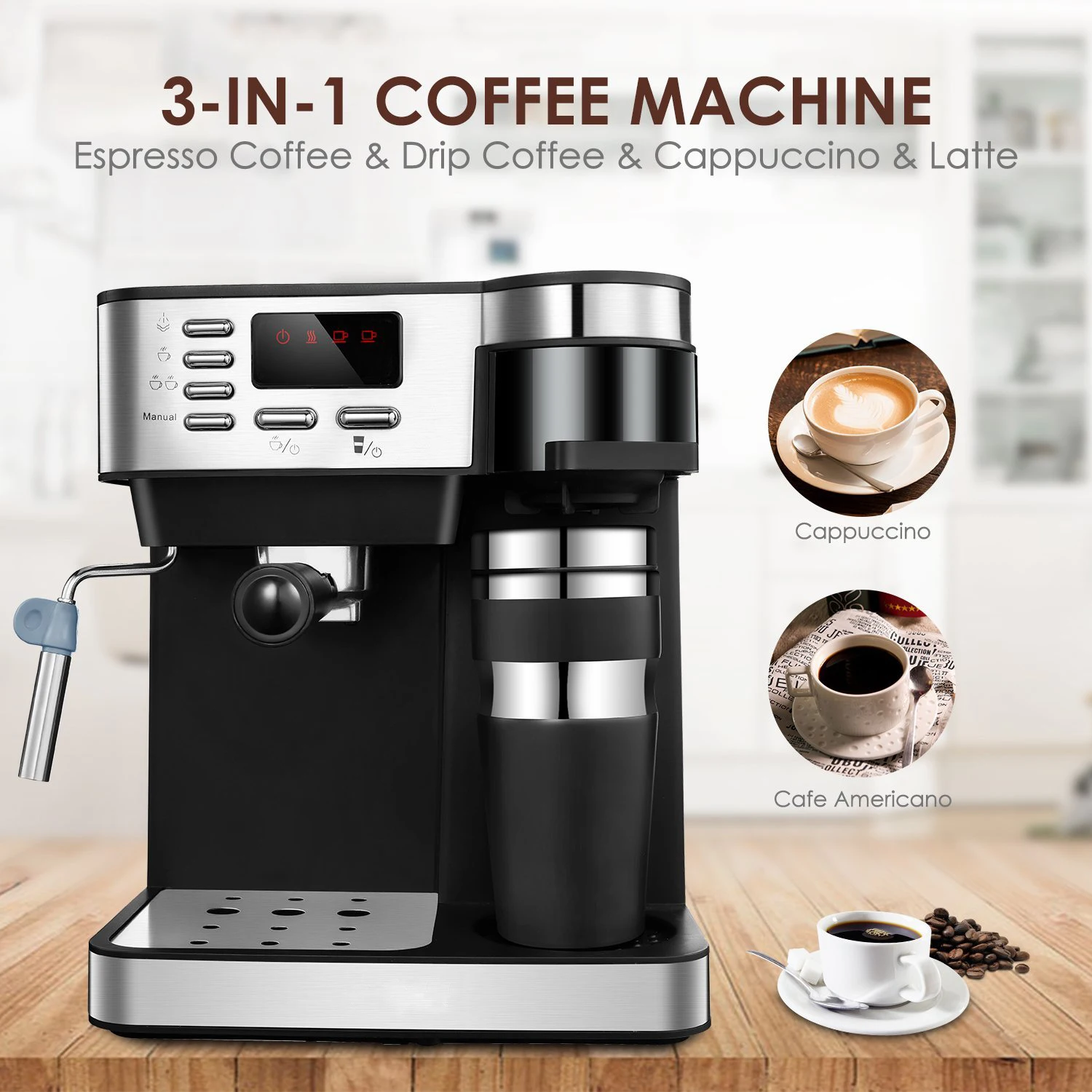 2018 New Sale High Quality 20 Bar High Pressure Pump Drip Coffee Maker ...