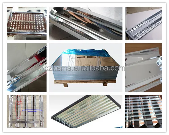 Custom Fluorescent Light Fixture Shields