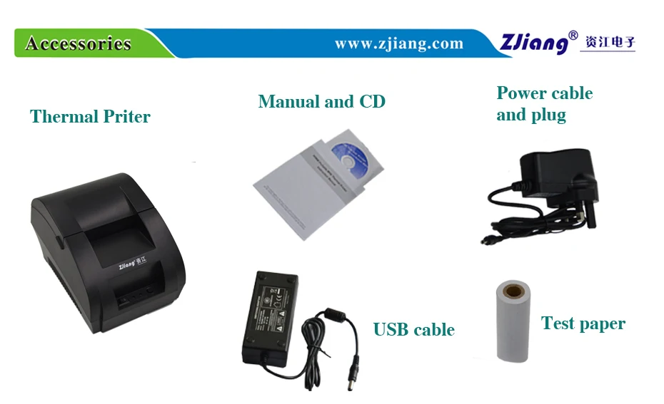Mini Type Supermarket Usb Interface Receipt Printer Zj-5890k - Buy ...