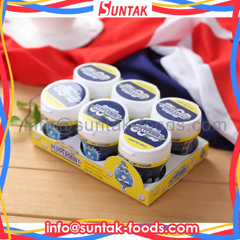 Round Peppermint Candy Low Calories Health Mints Sweets Brand - Buy ...