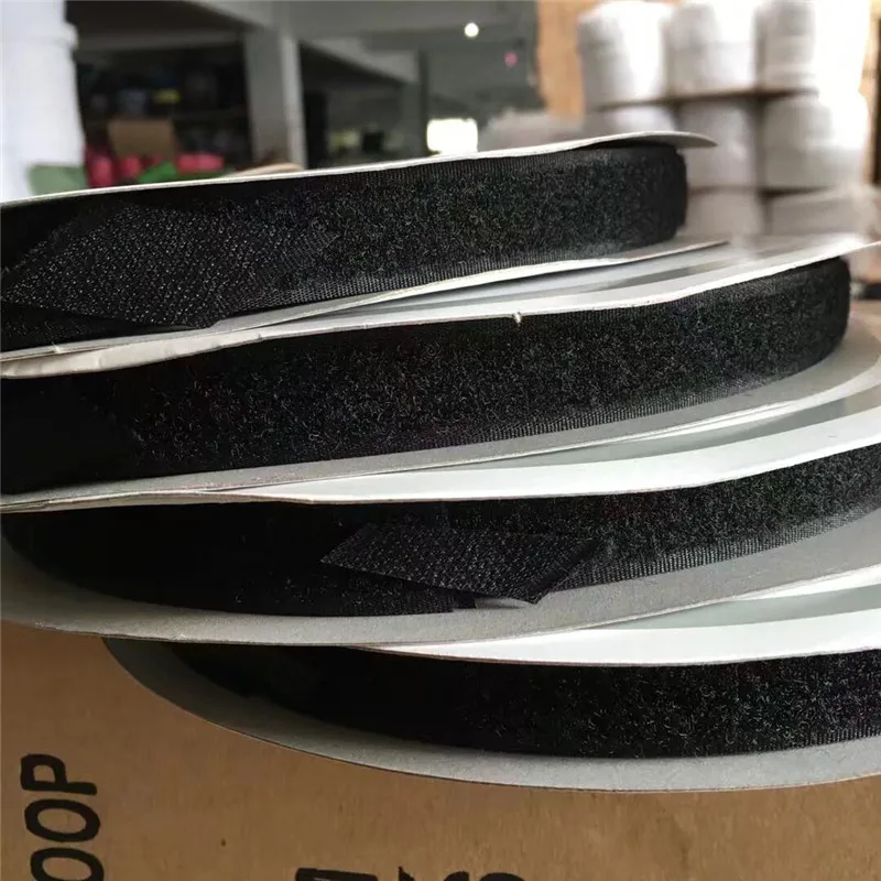 25mm 100% Nylon Black And White Dyeable Quality Hook And Loop Fastener ...