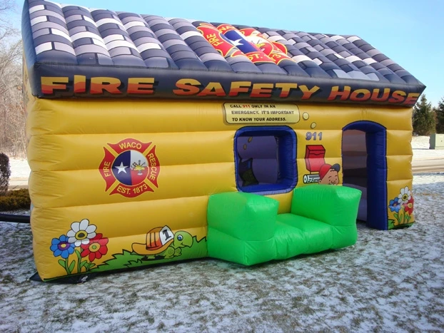 Deluxe Inflatable Fire Safety Smoke House For Sale,Fire Safety ...