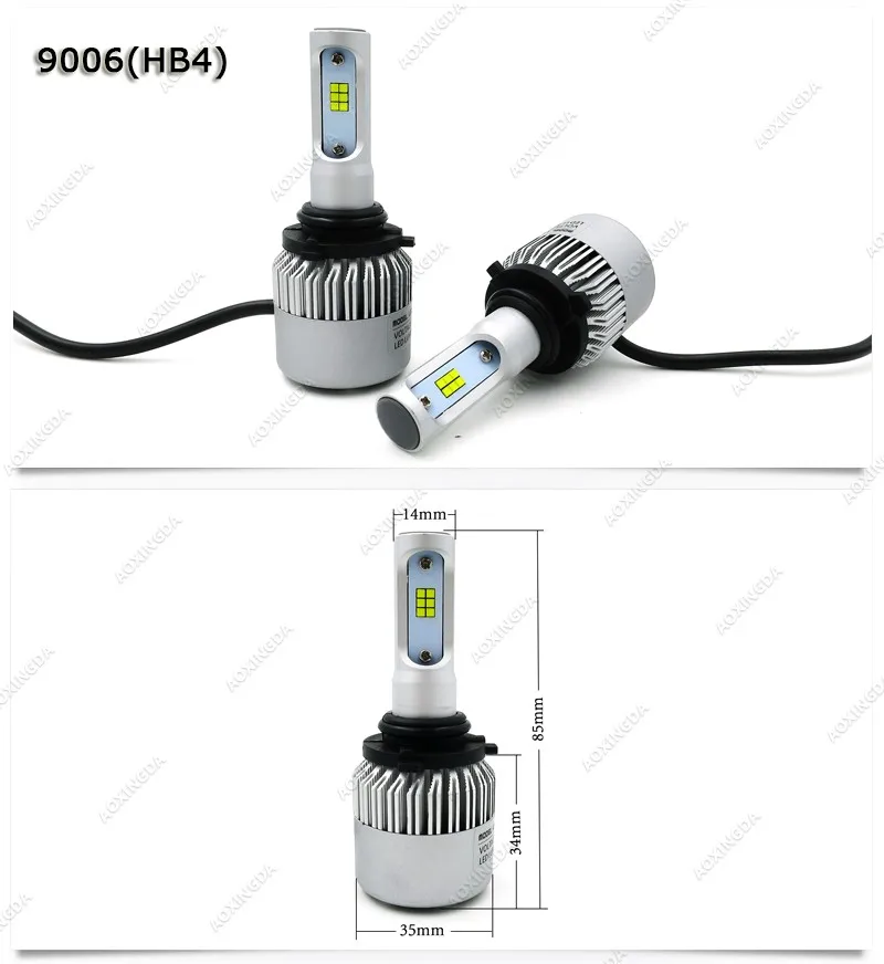 Dc 9-32v 36w 8000lm Per Lamp Super Bright Csp 9006 Hb4 Led Headlight ...