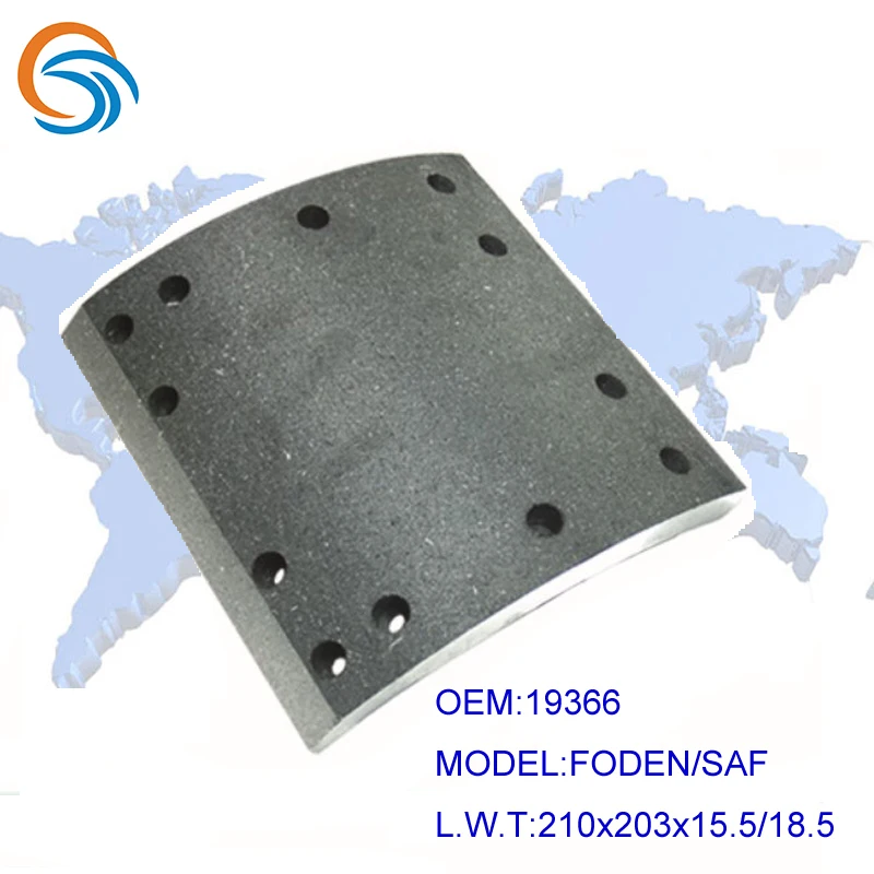 Original Spare Parts Brake Lining 19366 with 12 Holes