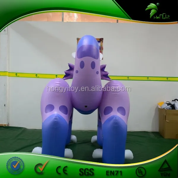 Cute Inflatable Purple Dragon Animals Cartoon With Strong Legs And Sexy ...