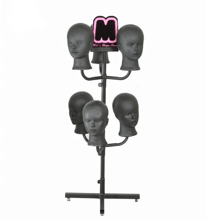 Hot Metal Retail Hair Display Rack Hair Accessory Stand Wig Holder ...