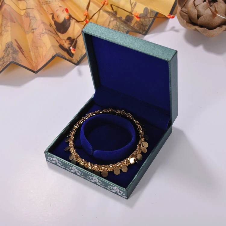 Professional Custom Made Cardboard Bracelet Packaging Box With Velvet ...
