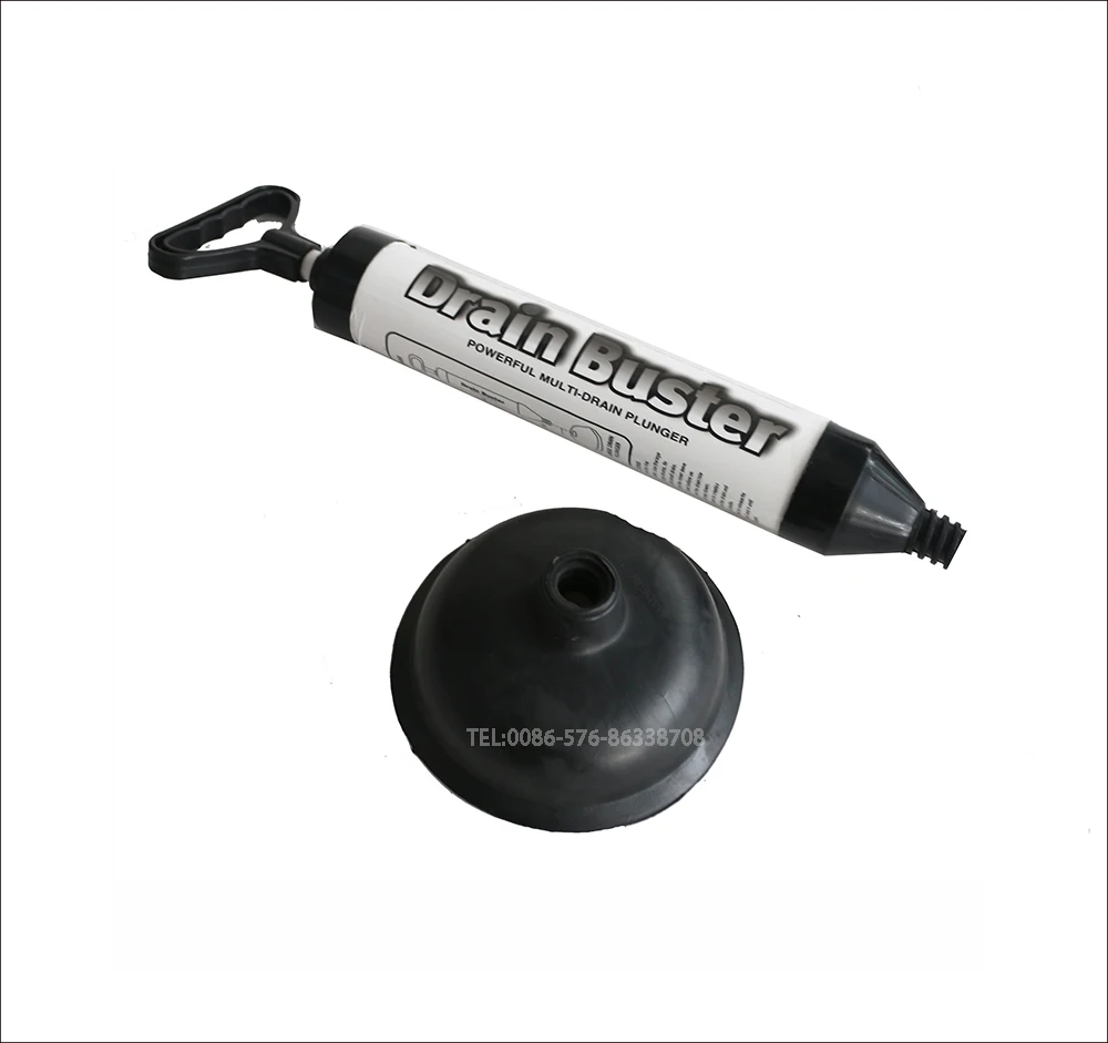Item 2223 3pc Air Powerful Suction Pvc Material Drain Buster Plunger ...
