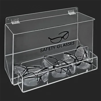 Wall Mounted Acrylic Medicare Safety Glasses Holder Large Plexiglass ...