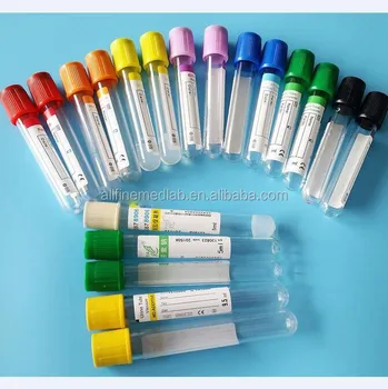Medical Blood Collection Tube With Black Cap - Buy Blood Collection ...