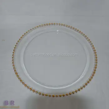 Wedding Charger Plate Glass Under Plate - Buy Wedding Charger Plate ...