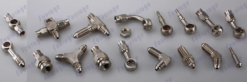 Stainless Steel Tee Block Splits An3 Ptfe Brake Line Hose Coupler ...