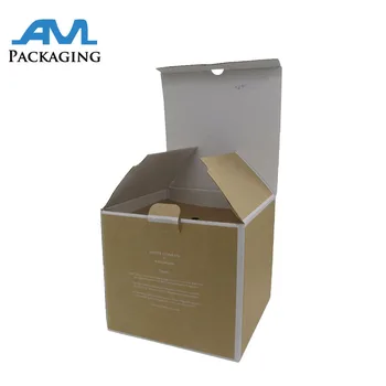 Tuck End Brown Solid K Flute Corrugated Shipping Box With Auto Lock ...