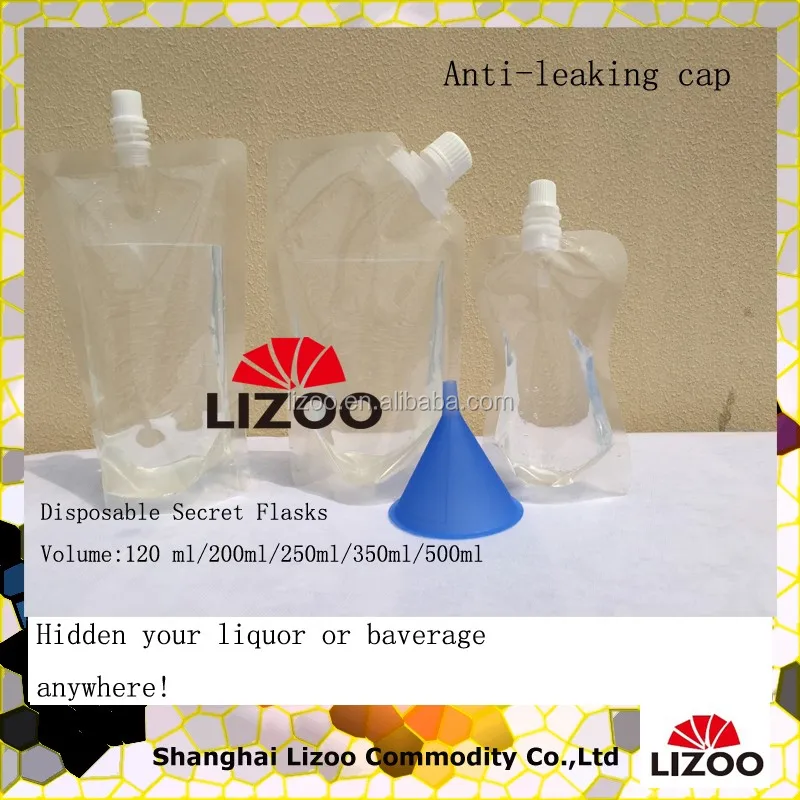 Cruise Ship Flask Kit Reusable And Concealable Liquor Bags - Buy ...