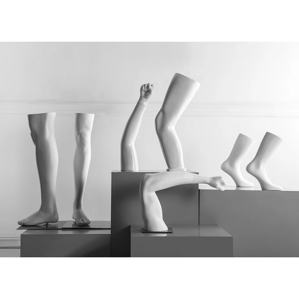 SH5 Fiberglass Male Foot Mannequin Leg for Sock Display