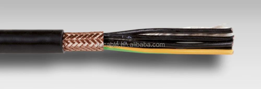 450/750v Flame Retardant Pvc Insulated Copper Wire Braided Shield Zc-kvvrp Zc-kvvp Control Cable ...