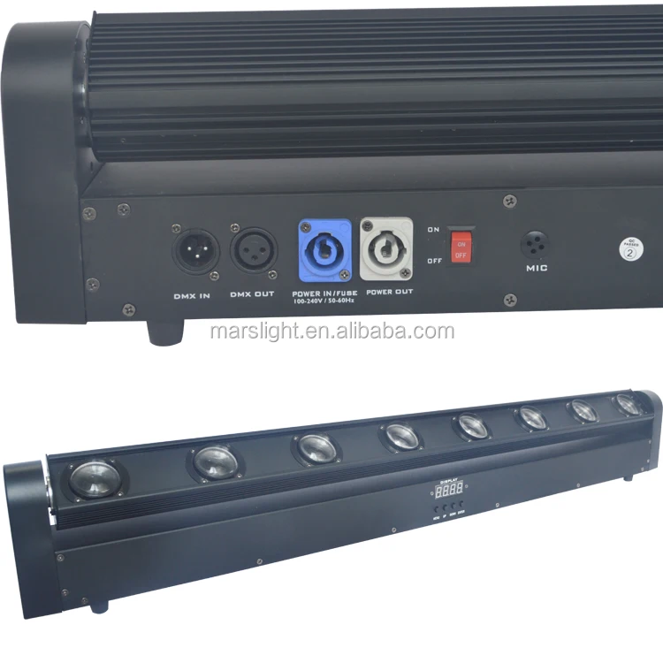 8x10 W 4in1 Narrow Beam Angle Led Mobile Heads Pixel Beam Moving Bar ...