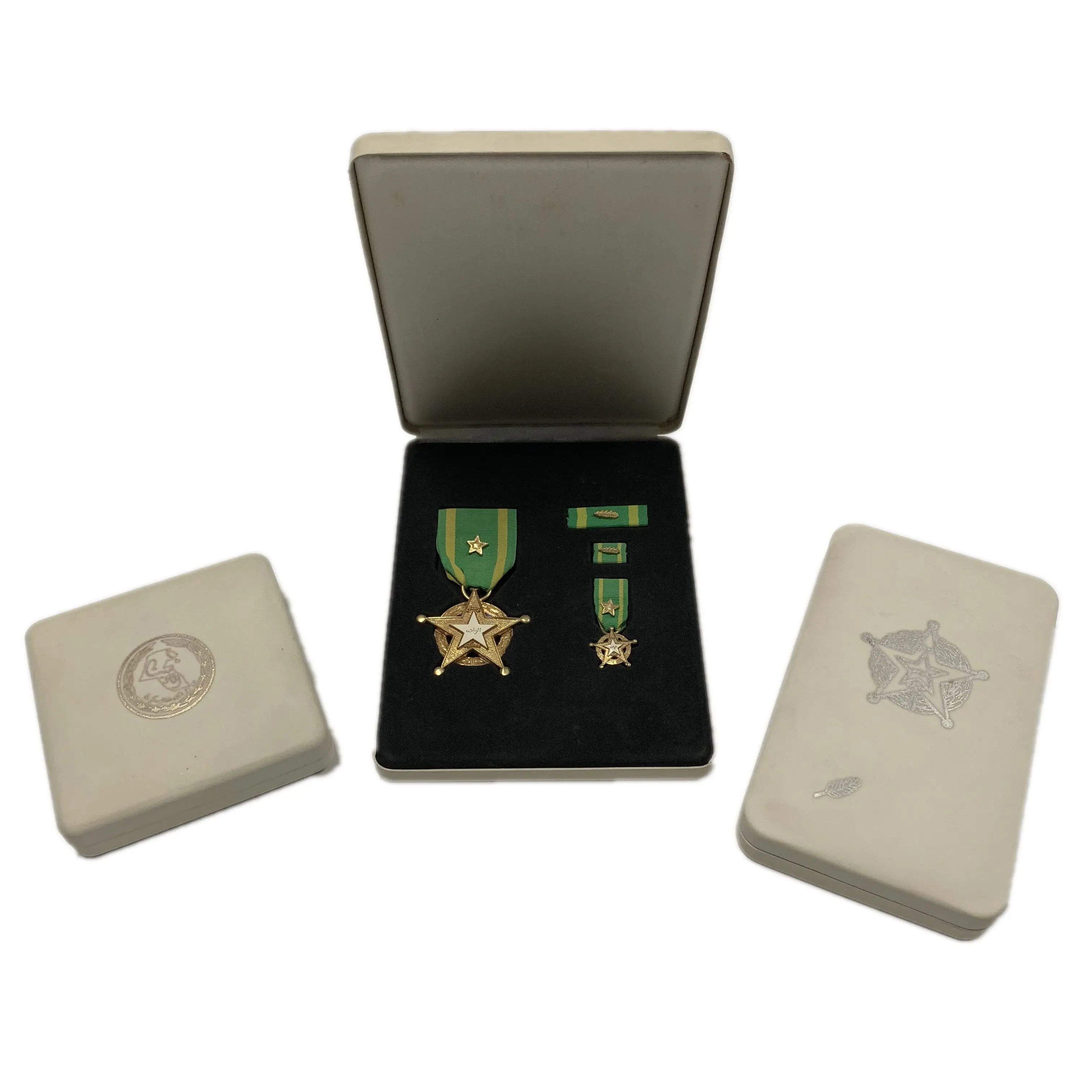 Custom Award Medal Display Box - PU Leather Storage Solution